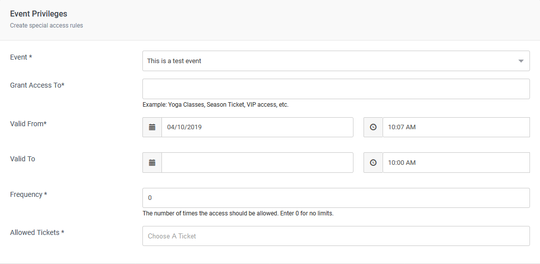Event Privileges – Ticketing.events Knowledge Base