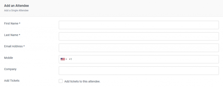 Adding Attendees – Ticketing.events Knowledge Base