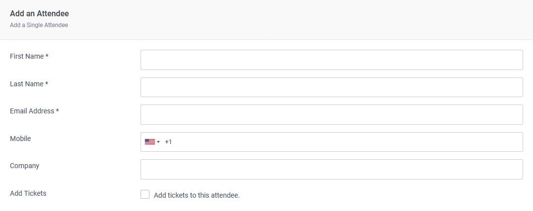 Adding Attendees – Ticketing.events Knowledge Base