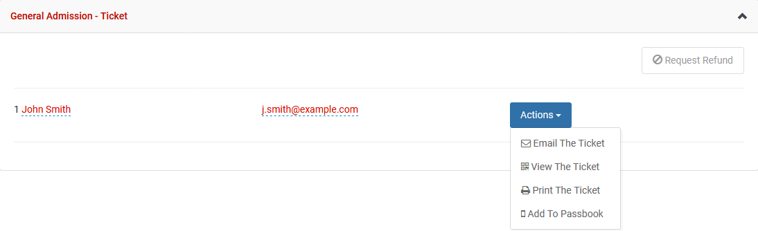 Attendee Account – Ticketing.events Knowledge Base