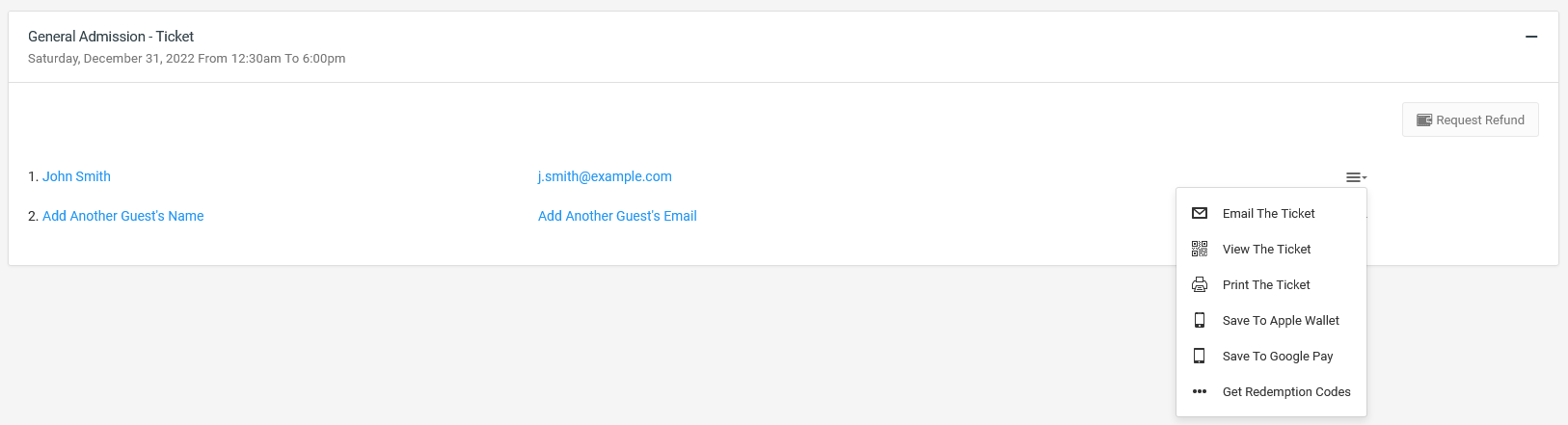 Attendee Account – Ticketing.events Knowledge Base